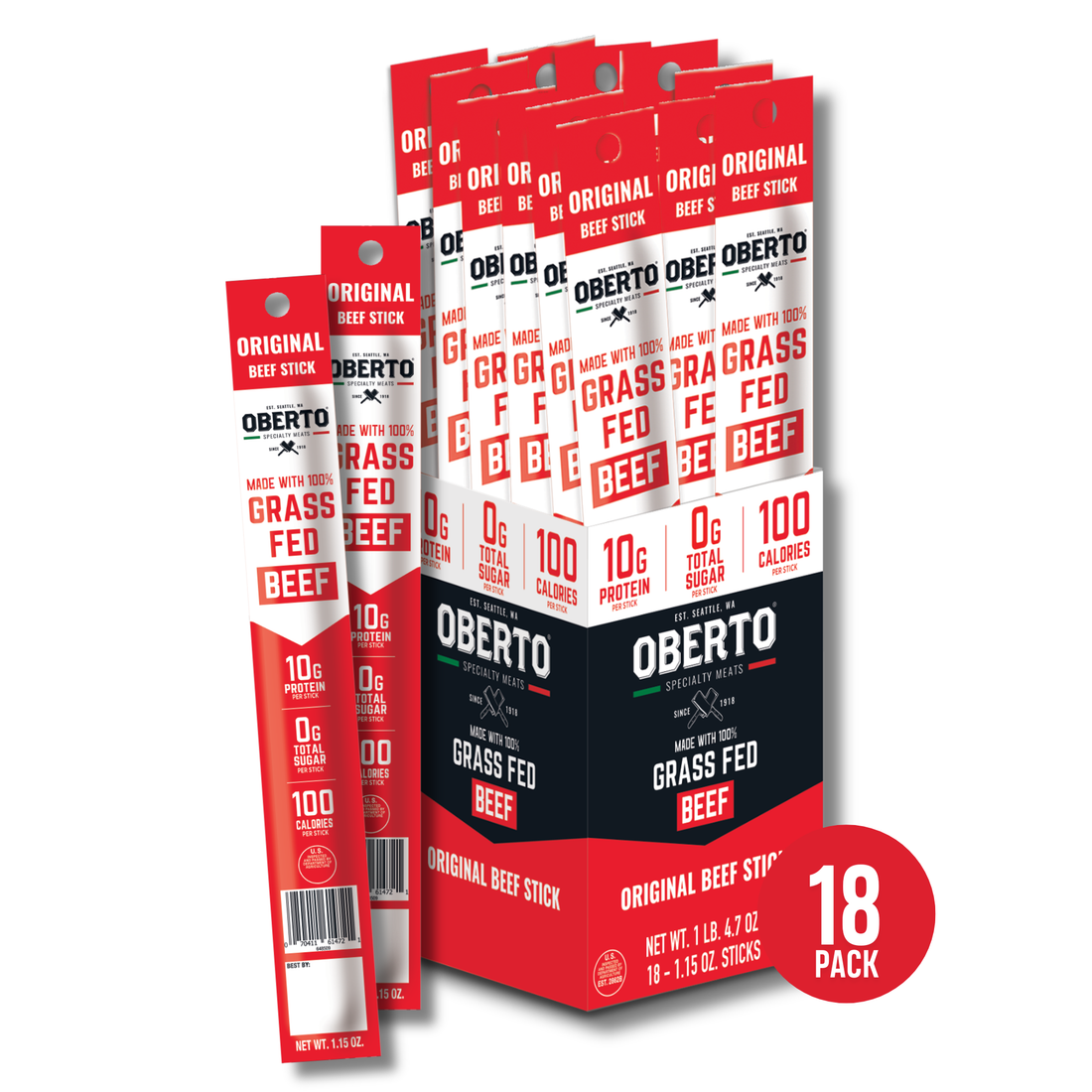 Oberto | Grass-Fed Beef Sticks & High Protein Meat Snacks – Oberto ...