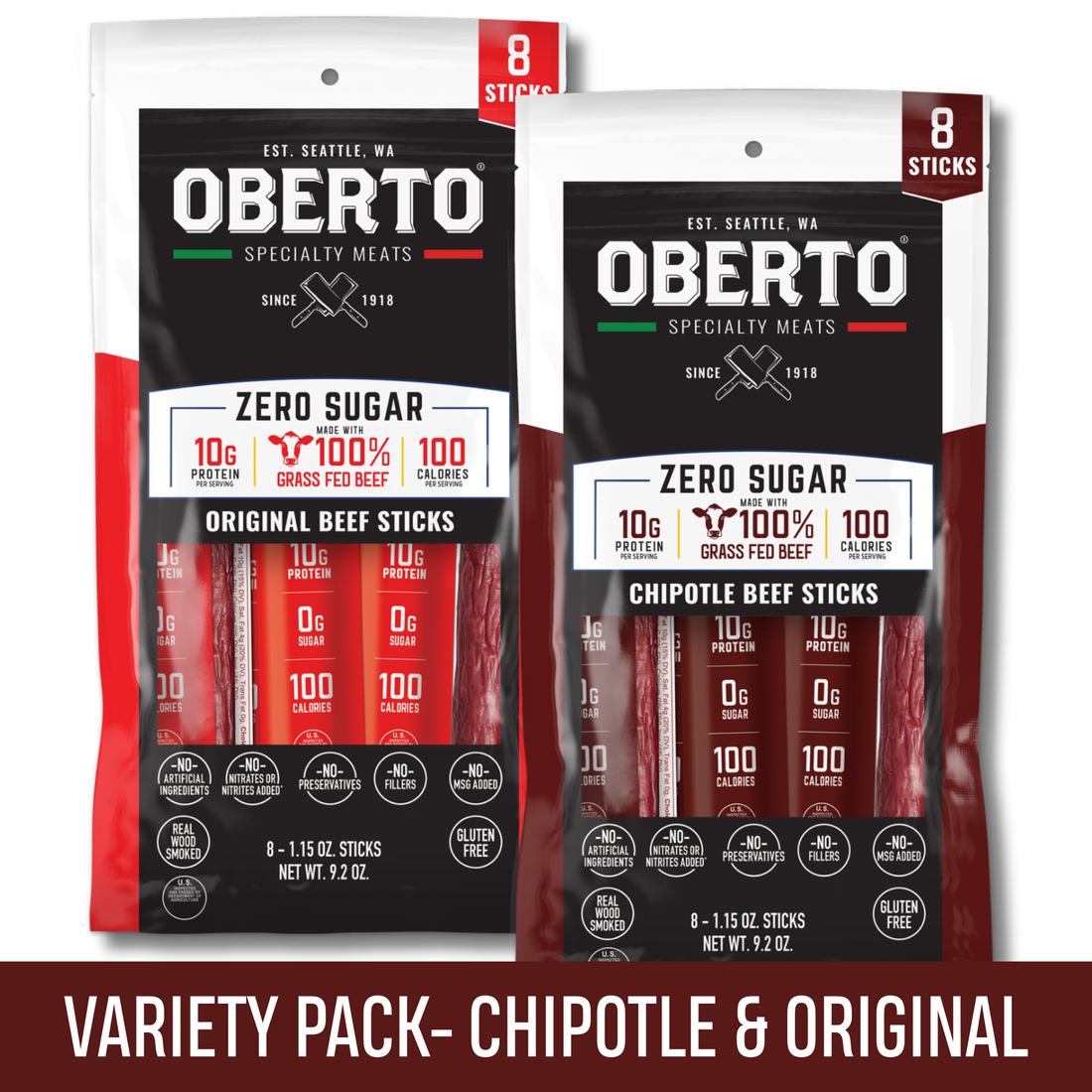 Oberto | Grass-Fed Beef Sticks & High Protein Meat Snacks – Oberto ...